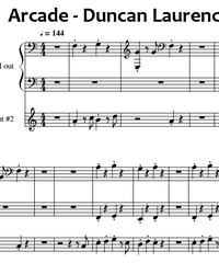 Arcade for piano. Sheet music and midi files for piano.